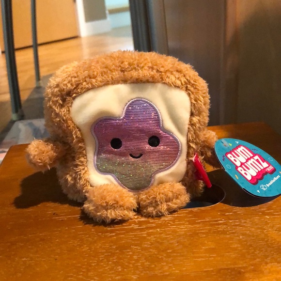 Squishmallows | Toys | Nwt Timothy The Grape Toast Bum Bumz | Poshmark